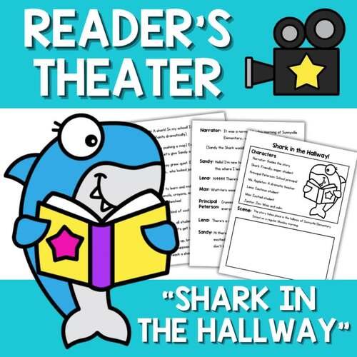 End of Year Readers Theater Activity Shark at School Funny Skit Play ...