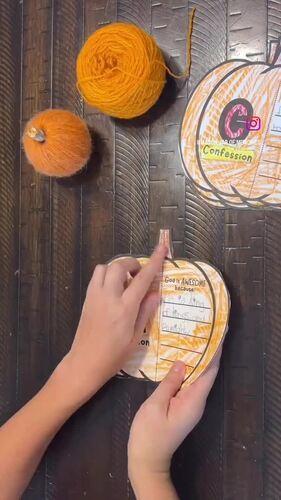 Fall Sunday School Craft, ACTS Prayer Model, Pumpkin Prayer Journal for ...