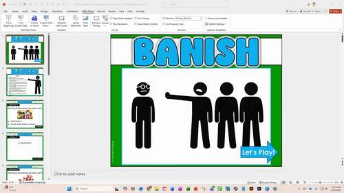 Banish Review Game | Editable Review Game for Any Subject by Create ...