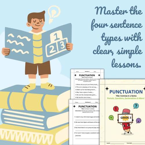 Grade 3 Punctuation Worksheets | Commas, Quotation Marks, & End Marks