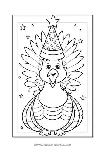 Discover Coloring Pages Christmas Turkey for Children Vol. 5 – 100 Pages