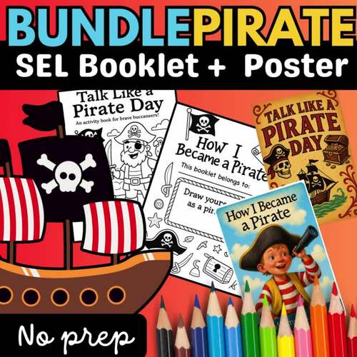 How I Became a Pirate & Talk Like a Pirate Day Bundle, Writing, Craft ...