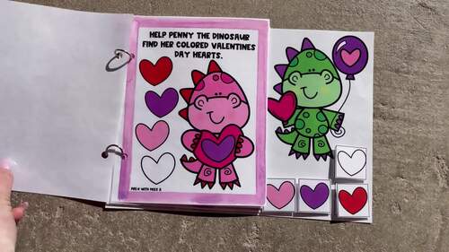 Valentines Day Flip-A-Flap Adaptive Book - Special Education Preschool