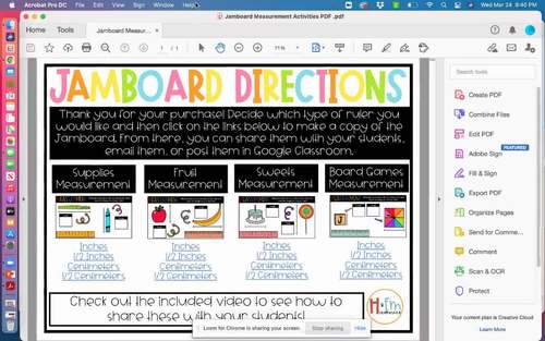 Jamboard Digital Math Measurement Activities│Google Classroom│Distance ...