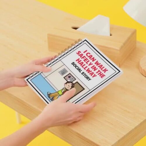 Walking In The Hallway Social Story Hallway Expectation Poster Autism ...