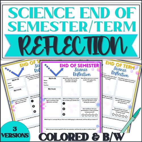 Science Reflection, Goal Setting & Resolutions Bundle|New Year's 2023 ...