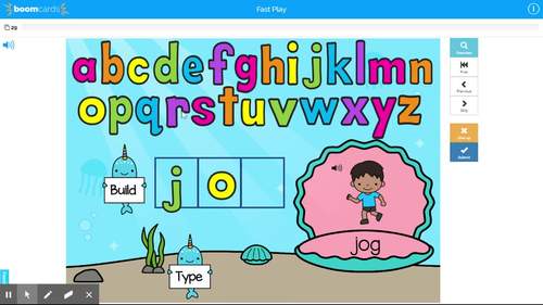 CVC Boom Cards™ Short O Words - Hear It, Build It, Type It (With Audio)