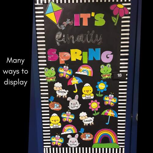 Spring Bulletin Board Spring Name Hall Display by I Love 1st Grade