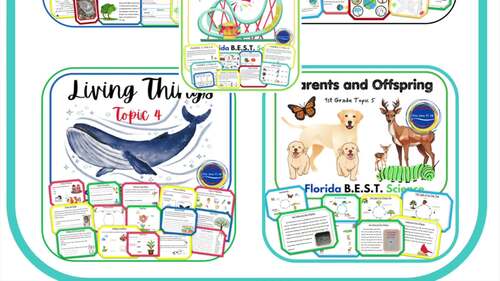 Florida Science 1st Grade Year Long Curriculum Bundle by Mrs Lena