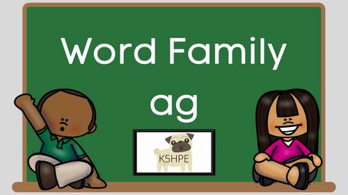 Word Family Ag, Video and Slides, Phonics, Phonograms, Reading | TPT