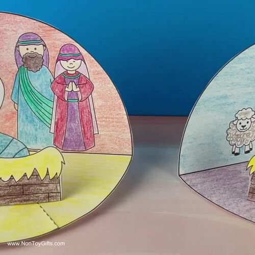 9 Nativity Crafts - Jesus Is Born Crafts - Christmas Sunday School