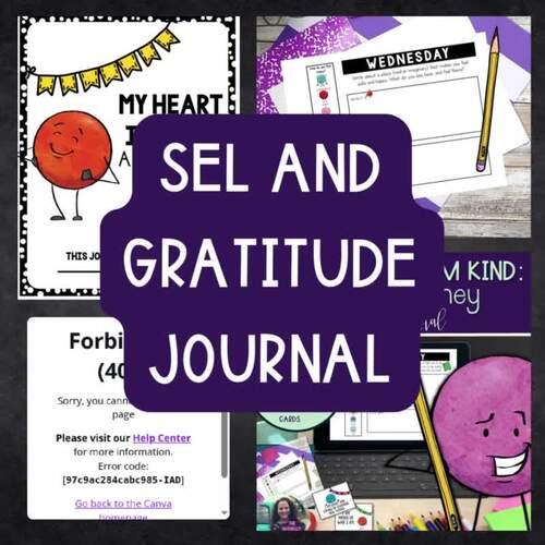 I Am Brave, I Am Kind: SEL & Gratitude Journal Bundle: Daily Prompts ...
