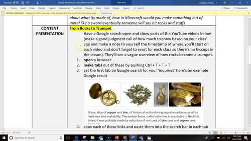 Inquiry Based Music Lesson: From Rocks to a Trumpet | TPT