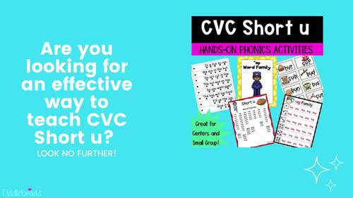 Short Vowels CVC Word Families Phonics Centers and Small Group ...