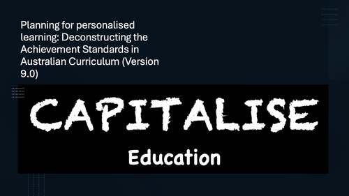 Planning for personalised learning: Deconstructing the Achievement ...