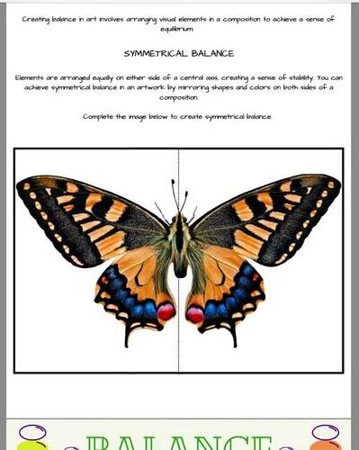 Balance Principle of Design in Art by Natalie Smith Art | TPT