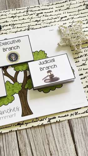Three Branches of Government Foldable for Civics and American History