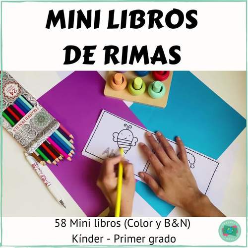 Actividades De Rimas | Spanish Rhyming Mini Books by Joyfully Dual