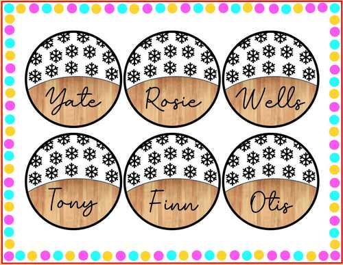 Printable Name Plates, Boho Neutral Student Name Labels, Editable Name ...