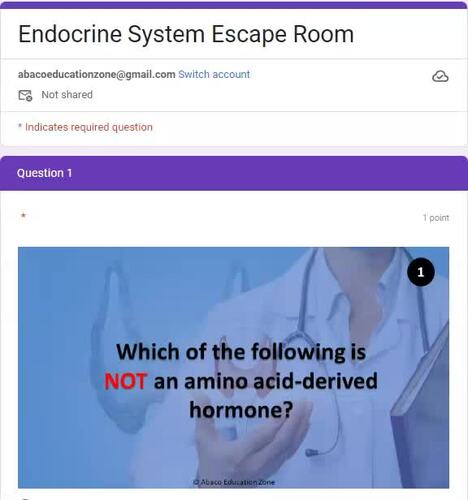 Endocrine System Escape Room by Abaco Education Zone | TPT