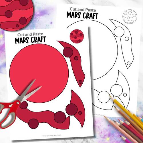 Mars Printable Digital Download Craft | Solar System Craft | Instant ...