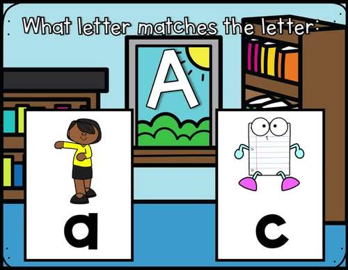 Get Fit Alphabet - Uppercase to Lowercase Match by KinderCrafting