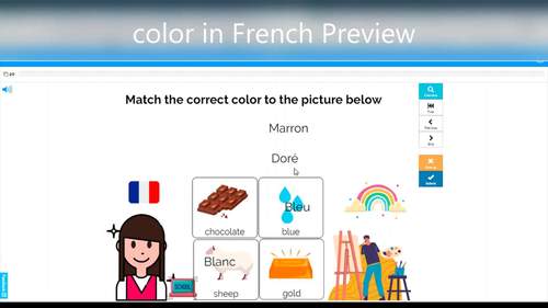 COLORS French Distance Learning | COLORS French BOOM Card Colours