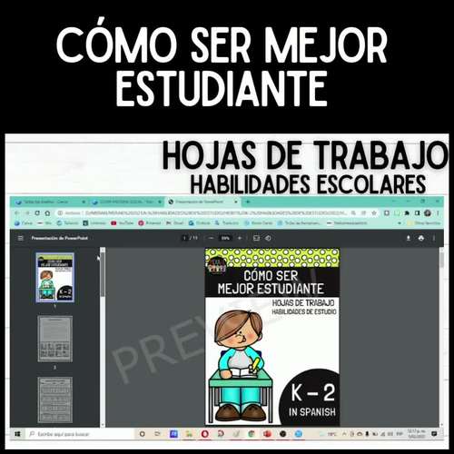 HABILIDADES DE ESTUDIO K-2. HOJAS DE TRABAJO. ORIENTACIÓN ESCOLAR (SPANISH)