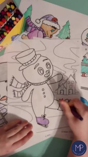 Coloring Pages: Winter Fun (Great for bell ringers and snowy days)
