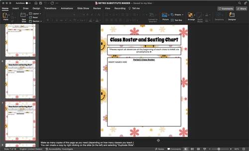 EDITABLE Retro Substitute Binder by MsPolitisClassroom | TPT