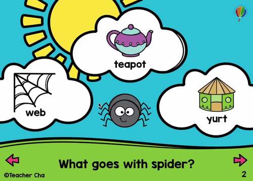 Things That Go Together 2 Object Associations No Prep No Print BOOM™ Cards