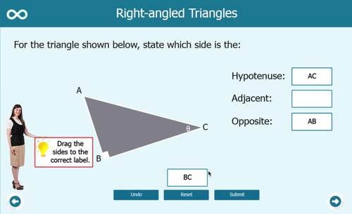 Trigonometric Ratios: Sine, Cosine and Tangent Interactive Digital Math Lesson