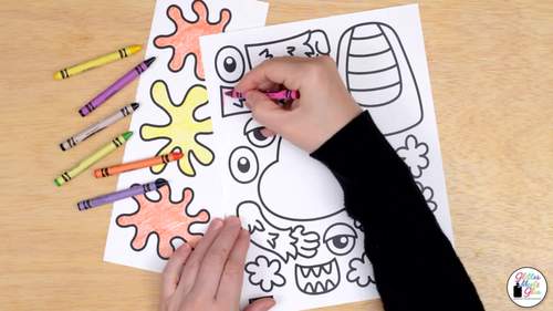 Build a Monster Craft, Template, & Halloween Writing Activities for October