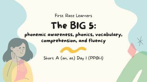 Phonics Phonemic Awareness PowerPoint! Short Vowel A (-an, -at CVC ...