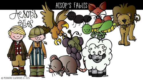 Aesop's fables clip art, Aesopica clip art COLORED Version | TPT