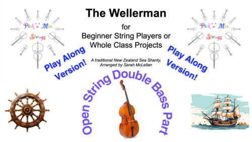 Double Bass Open String Play-Along Video - The Wellerman by Pick n Mix ...