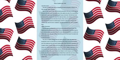 States and Capitals Matching Game Cards for Memory and Go Fish | TPT