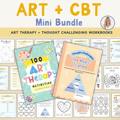Art and CBT Workbook Bundle. Art Therapy. The Magic Triangle. CBT ...