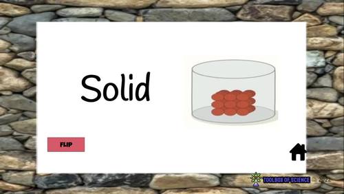 Solids, Liquids, and Gases Flashcards by Toolbox of Science | TPT