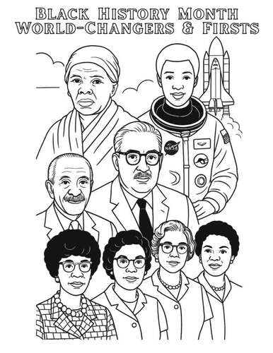 Learning About Black History Month – Coloring Book for Kids and Teens