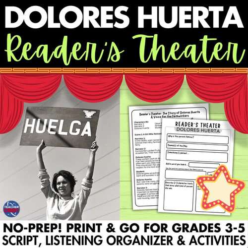 Dolores Huerta Readers Theater | Women's History Month | Hispanic ...