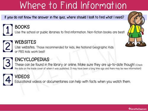 A–Z Reading Comprehension & Research Activity | Alphabet Quiz | Grades 3–5