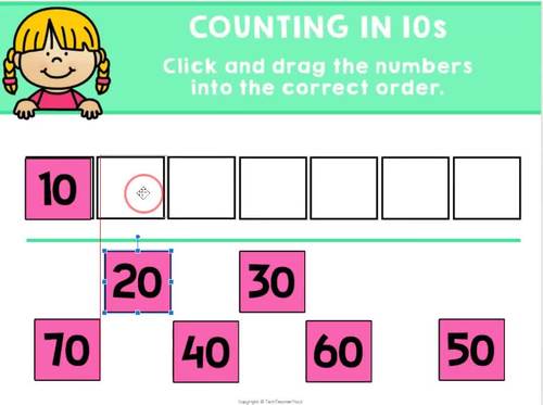 Skip Counting in Tens 10 to 100 Google Slides™ Activity by Tech Teacher ...