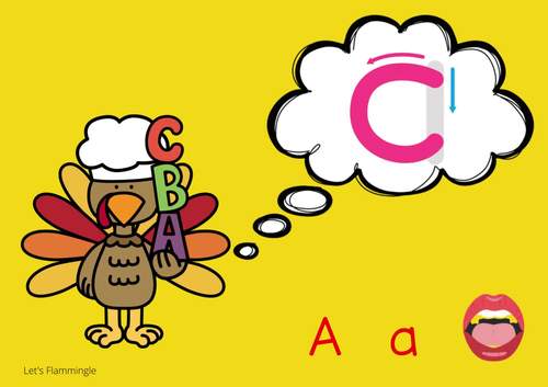 Thanksgiving Circle time alphabet and cvc game by Let's Flammingle
