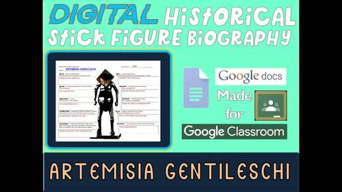 GREATEST ARTISTS BUNDLE - 50 Google Doc Stick Figure Mini Bios | TPT