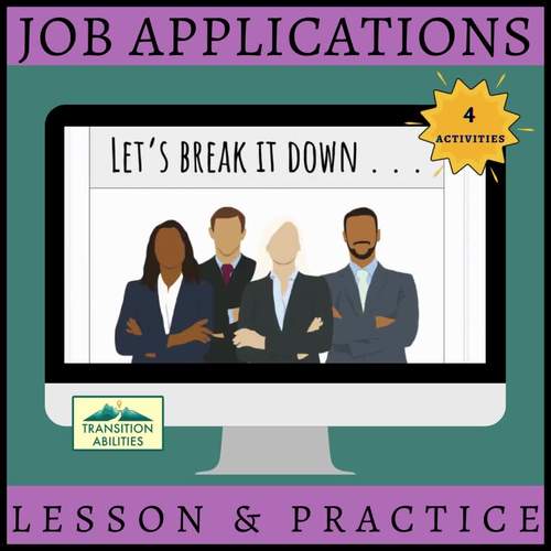 Filling out Job Applications | FULL LESSON + Activities | Vocational ...