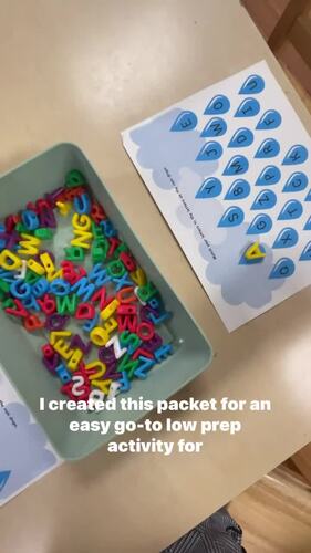 Rainy Day Letter Writing & Recognition Literacy Centers Low Prep ...