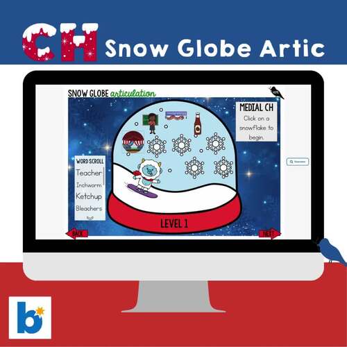 CH Snow Globe Boom™ Cards & Printable Articulation Winter Home Worksheets
