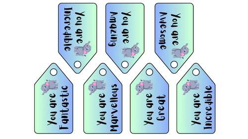 Affirmation Tags (MOTIVATIONAL) by Mrs Cruzs World of Discovery | TPT