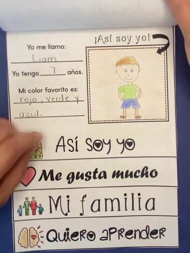 Todo Sobre Mí (Regreso a la escuela) -All about me flip book | TPT